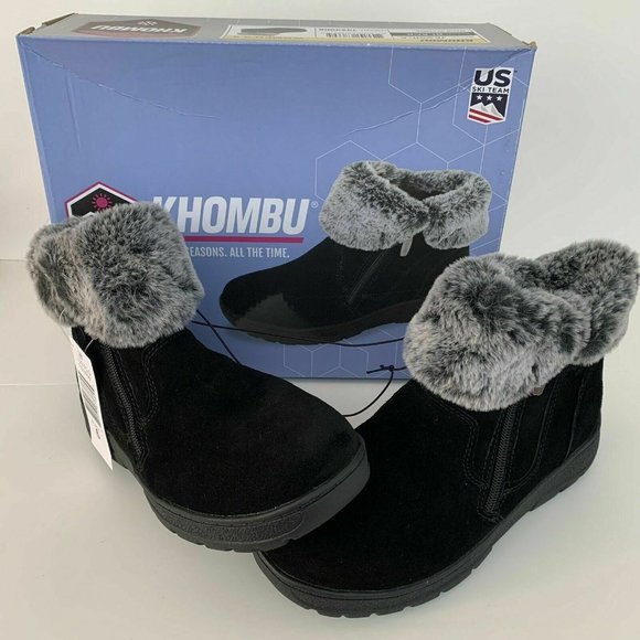 Khombu | Shoes | Khombu Jessica Womens Black Boots Leather | Poshmark